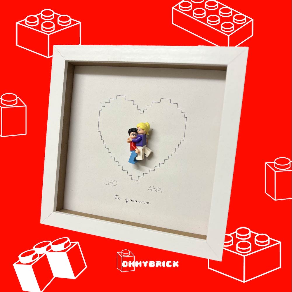 Cuadros románticos personalizados - Oh my brick